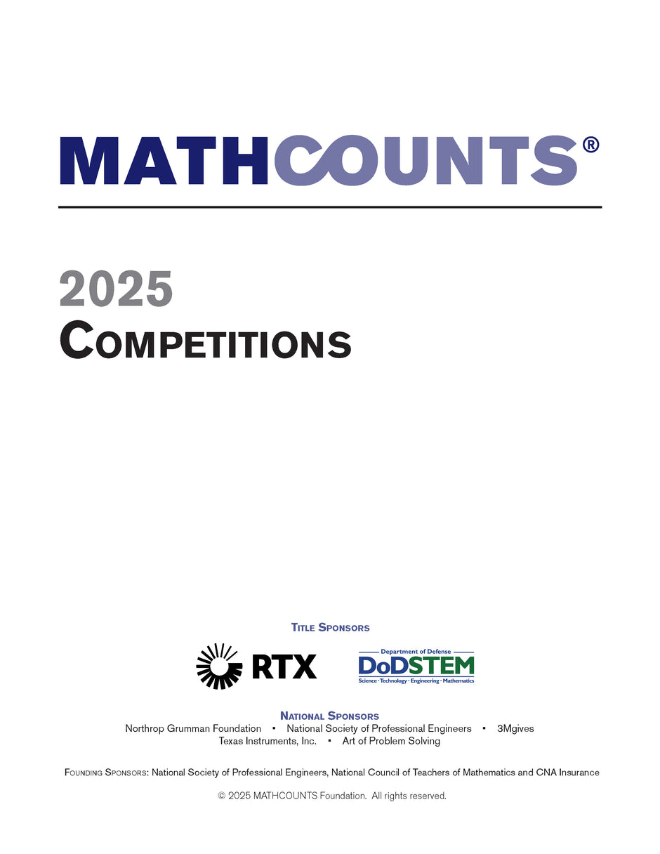 Books & Resources – MATHCOUNTS Store
