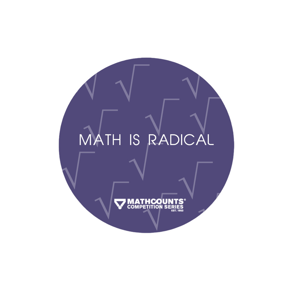 MC2307 Math is Radical Button – MATHCOUNTS Store